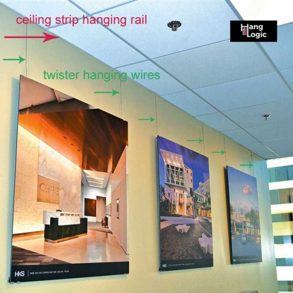 Ceiling Strip Picture Rail | Integrated Hanging Systems