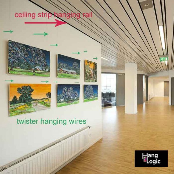 Ceiling Strip Picture Rail | Integrated Hanging Systems