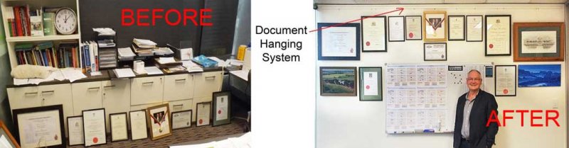 How to hang diplomas