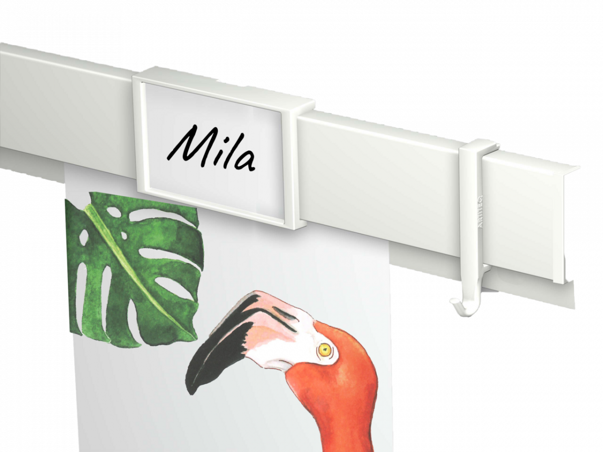 Buy Me-Clips that Personalise the ArtiTeq Info Rail | Hang Logic