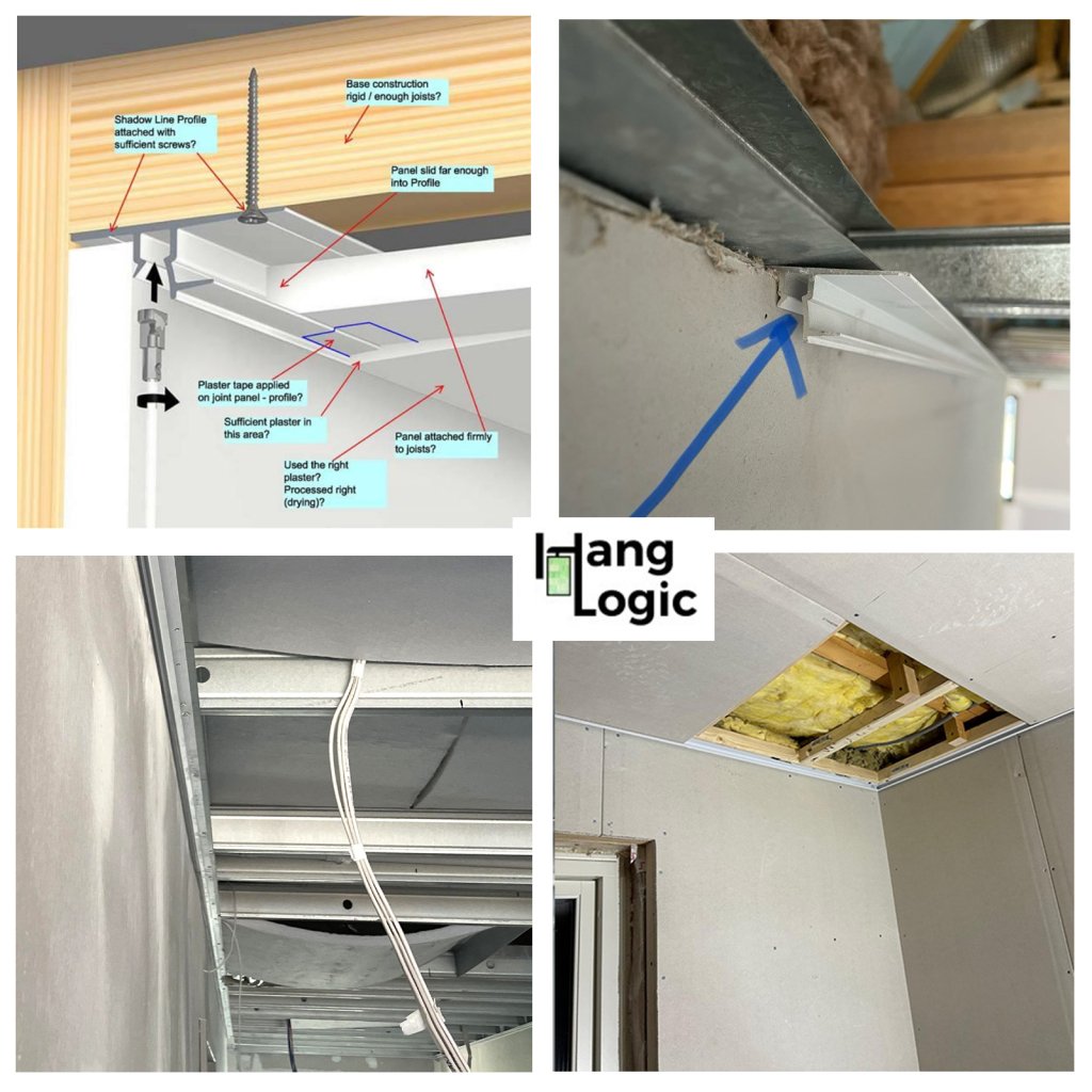 Artiteq Shadowline Drywall | A Ceiling-Fixed, Built-In Picture Rail